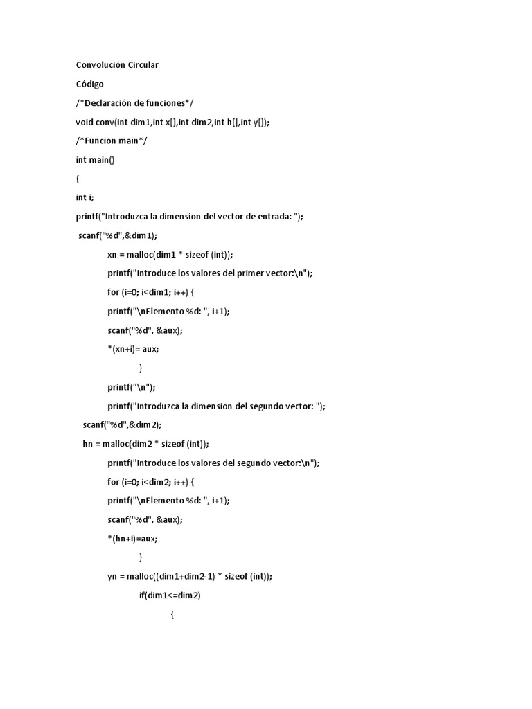 Convolucion Circular MATLAB | PDF | Functions And Mappings ...