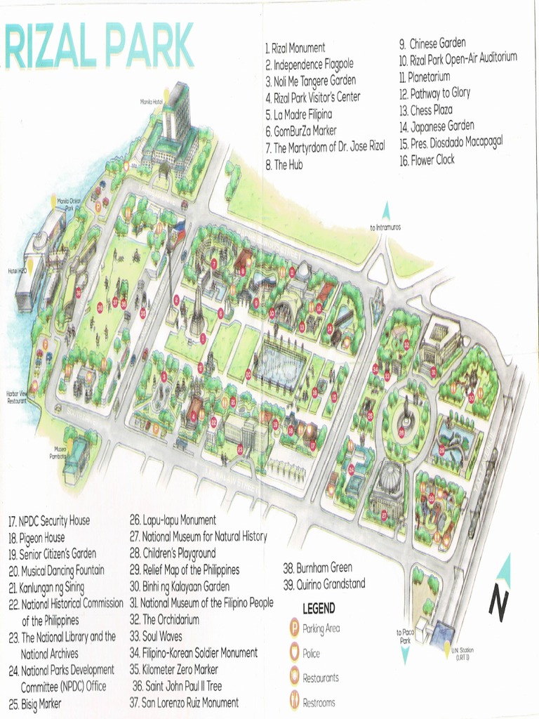 Rizal Park Maps PDF | PDF