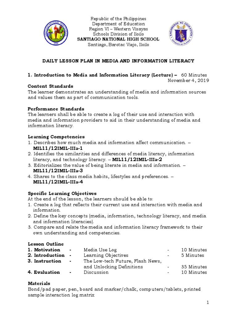 Introduction To Media and Information Literacy (MIL) | PDF ...