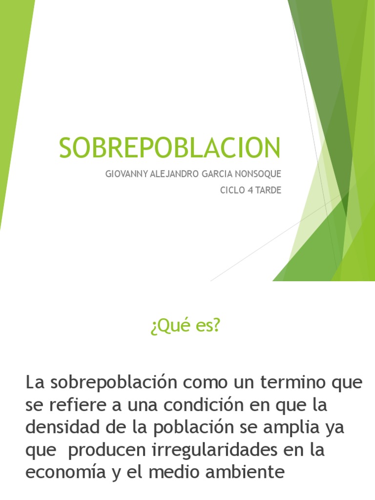 Sobrepoblacion Gio | PDF
