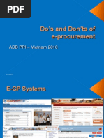 EGP Presentation Revised 1.2 | PDF | Procurement | Business