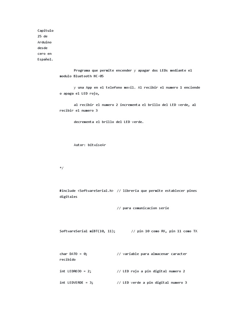 Capitulo 25 de Arduino Desde Cero en Español | PDF | Métodos y ...