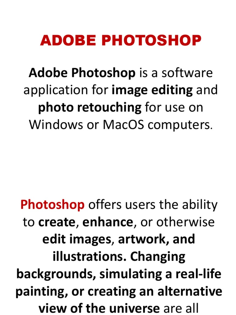 Adobe Photoshop Basics and Setup Guide | PDF | Adobe Photoshop | Areas ...