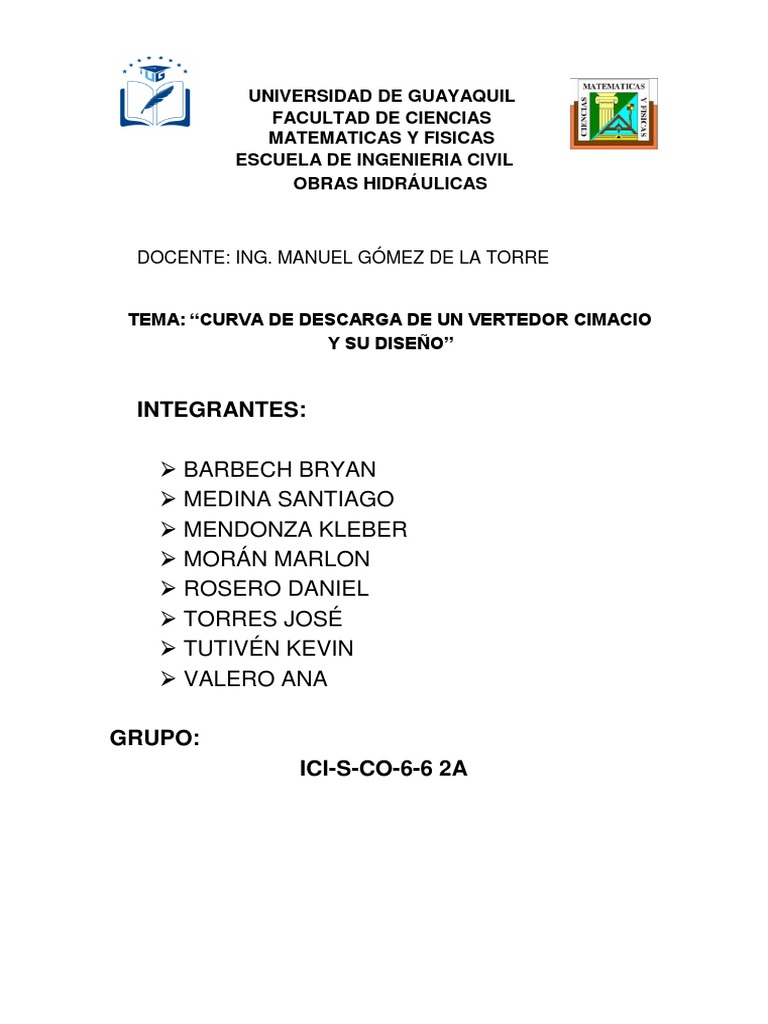 Vertedero de Cimacio | PDF | Mecánica | Física