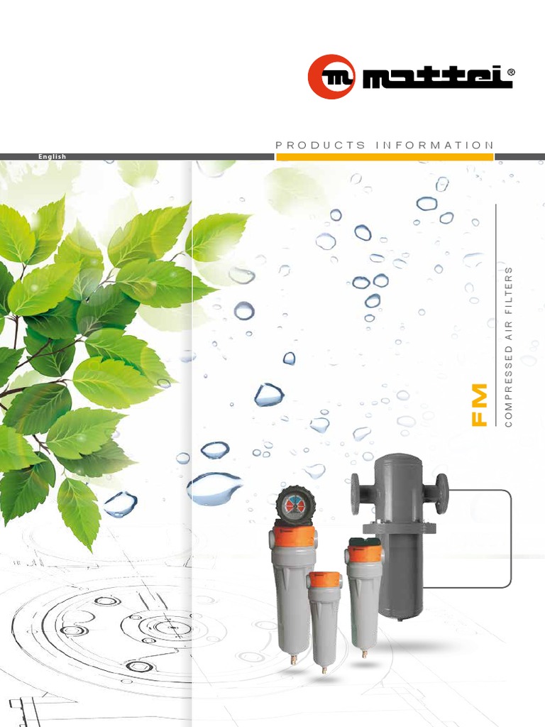 FM EN Filters Mattei PDF | PDF | Filtration | Particulates