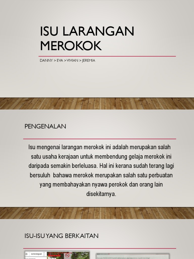 Larangan Merokok: Zon dan Dampaknya | PDF | Pengembangan Diri