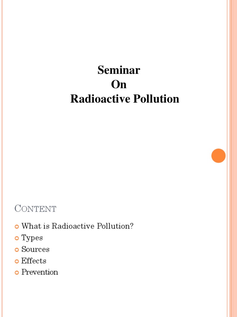 NT Radioactive Pollution | PDF | Radioactive Decay | Ionizing Radiation