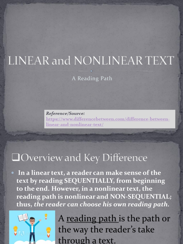 LINEAR and NONLINEAR TEXT | PDF