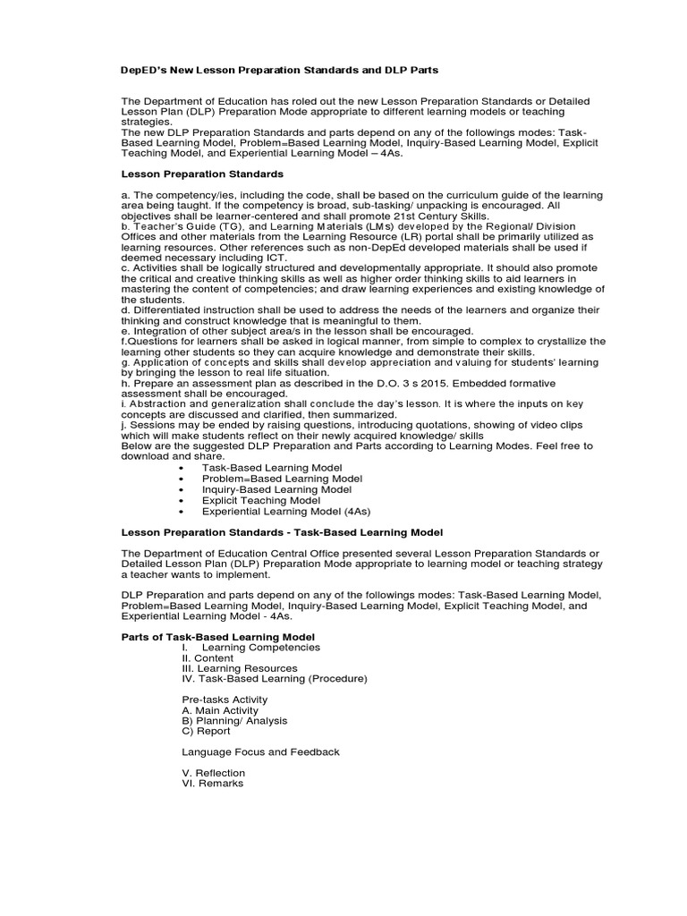 Lesson Plan Deped | PDF | Inquiry Based Learning | Lesson Plan