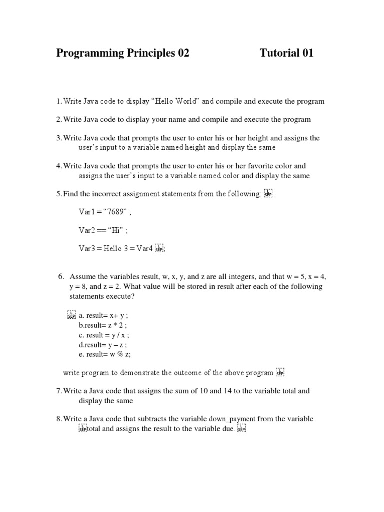 PP02 Tutorial01 | PDF