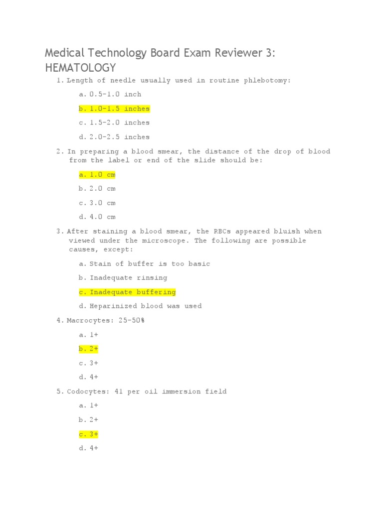 Practice Questions | PDF | Anemia | Cholesterol