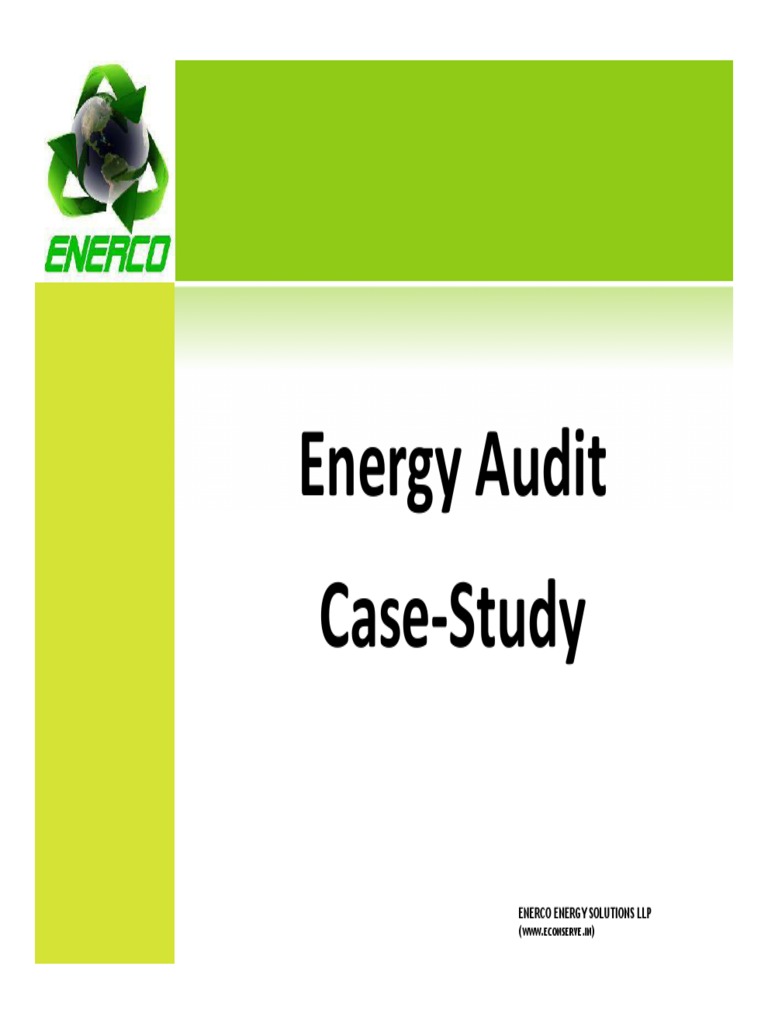 Energy Audit Case Study PDF | PDF | Efficient Energy Use | Combustion