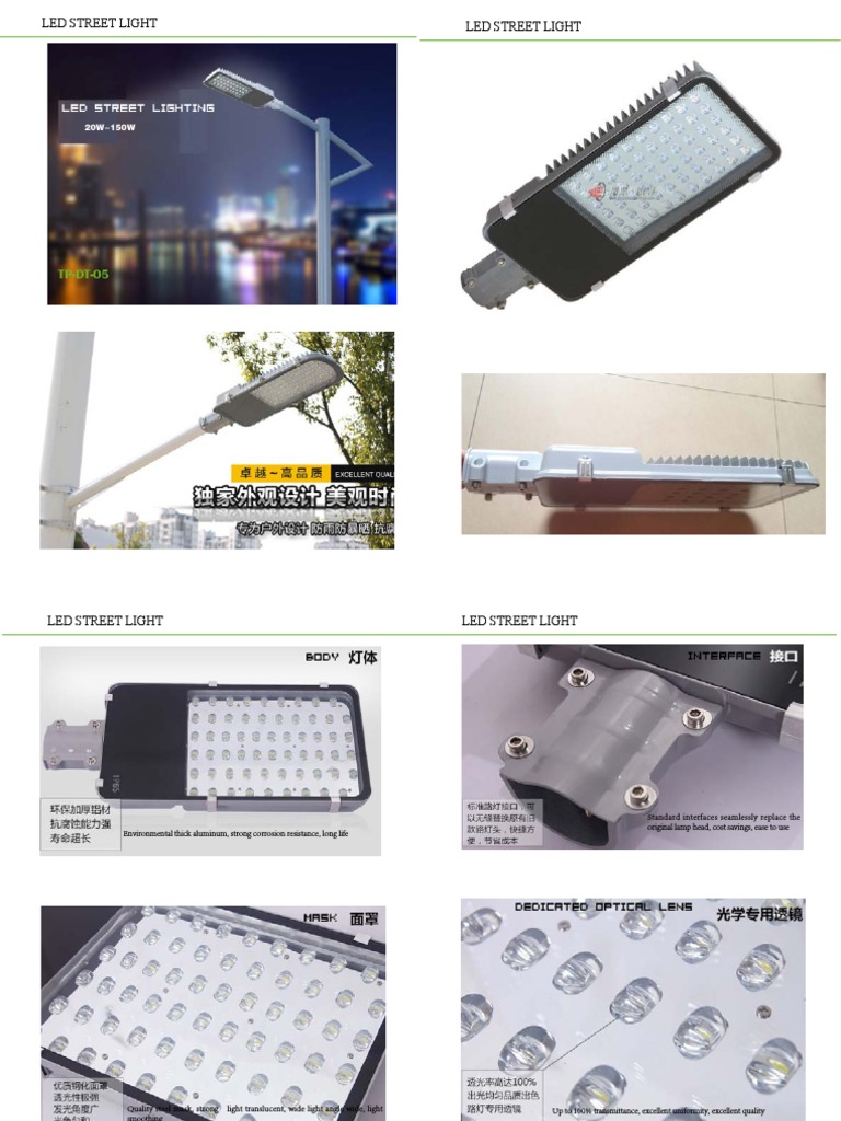 LED Street Light 20 150W | PDF | Incandescent Light Bulb | Street Light