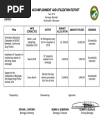 Badac Accomplishment and Utilization Report 2018 | PDF | Crime ...