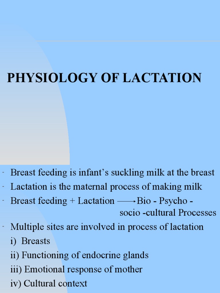 12.physiology of Lactation | PDF | Lactation | Breast