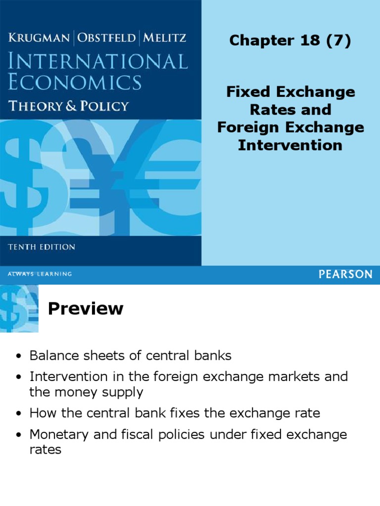 Topic 7 - Fixed Exchange Rates and Foreign Exchange Intervention ...