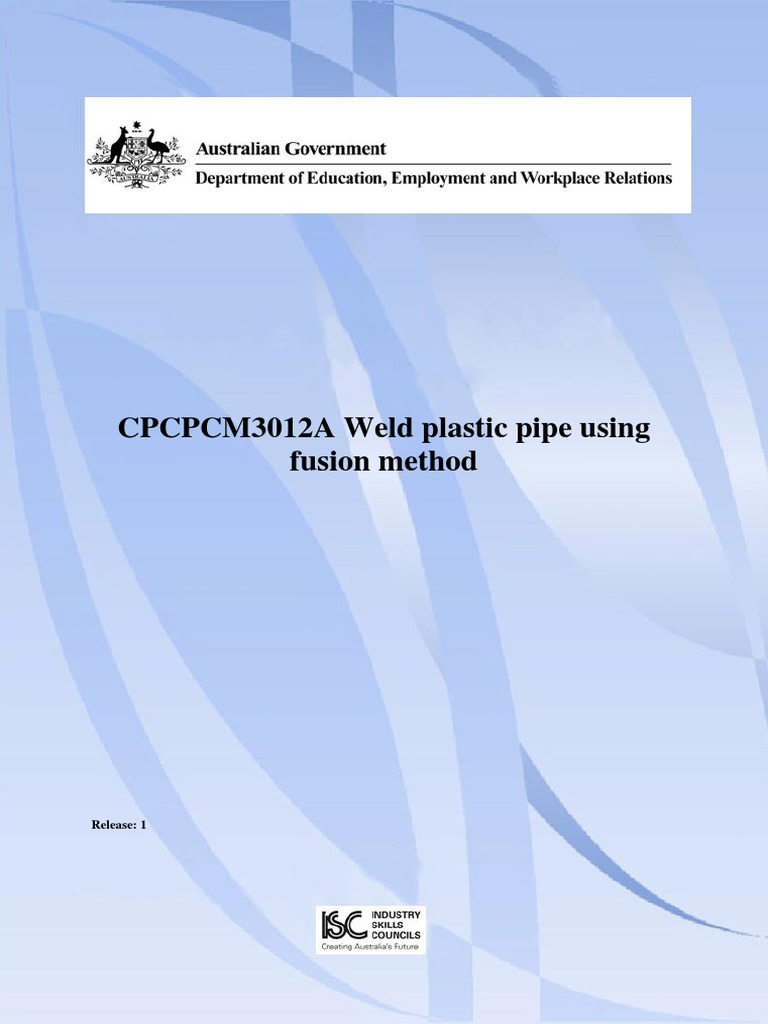 HDPE Plastic PIPE FUSION WELDING WORK METHOD STATEMENT 01 PDF | PDF ...