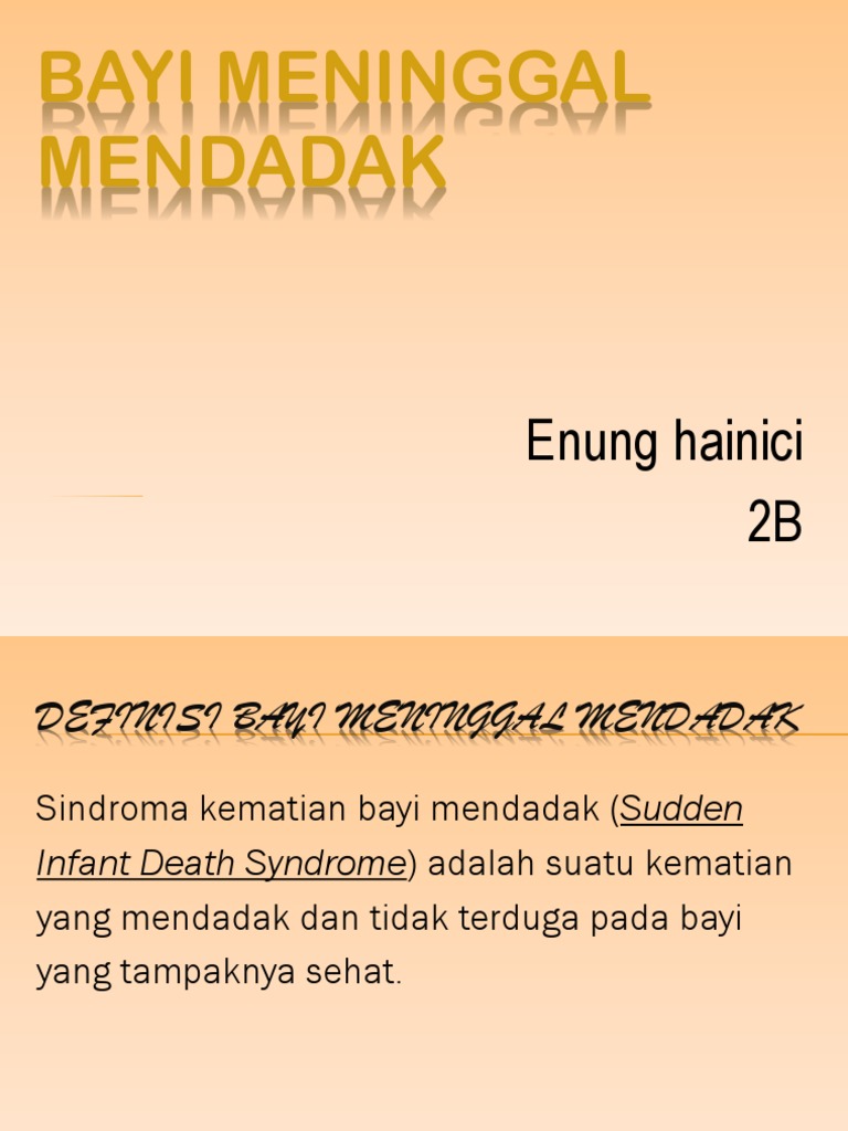 Bayi Meninggal Mendadak | PDF