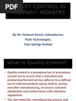 Quality Control in The Paint Industry | PDF | Paint | Epoxy