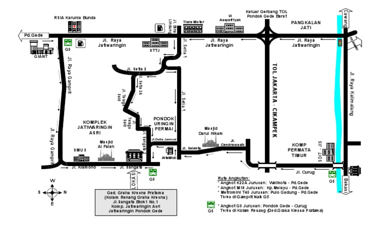 Rute Angkot K22A dan Fasilitas Kolam Renang | PDF