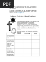 Monotheistic Religions Comparison Table | PDF | Monotheism | God