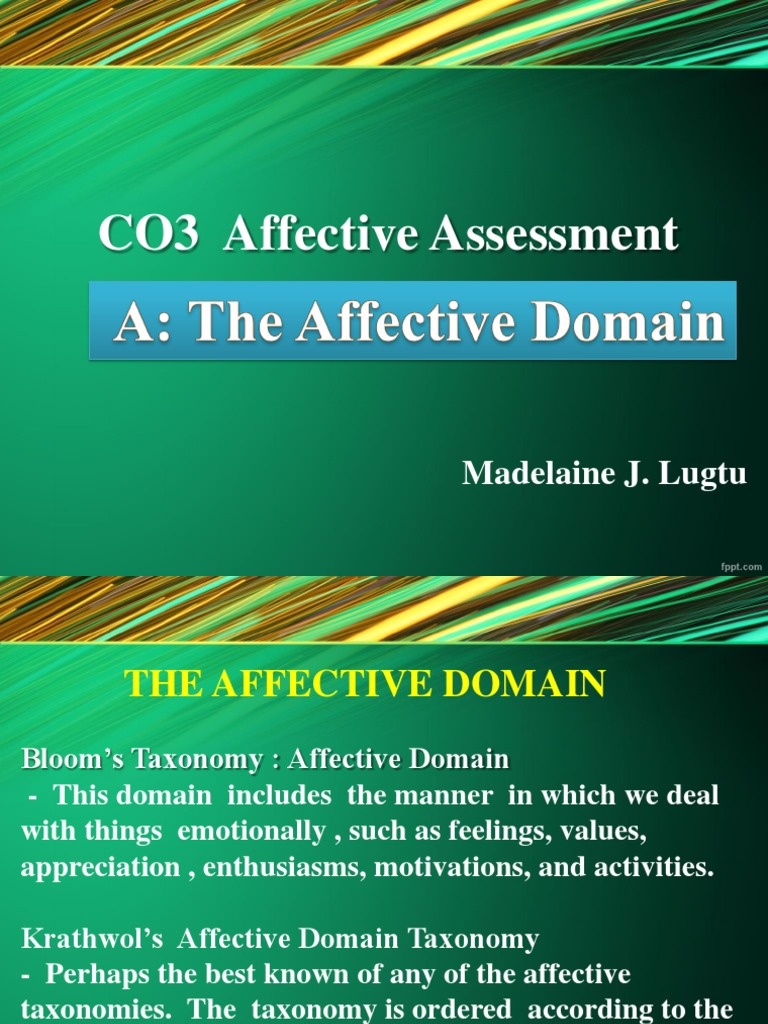 Affective Assessment | PDF | Affect (Psychology) | Attitude (Psychology)