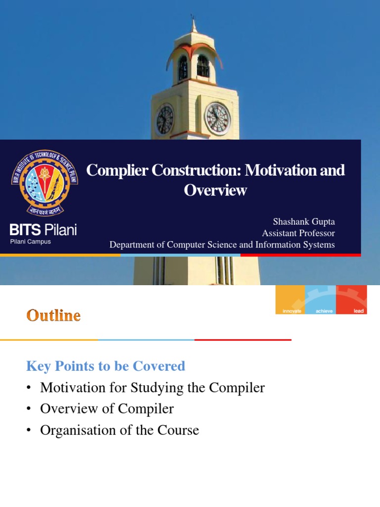 L1 - Overview of Compiler Construction | PDF | Compiler | Parsing