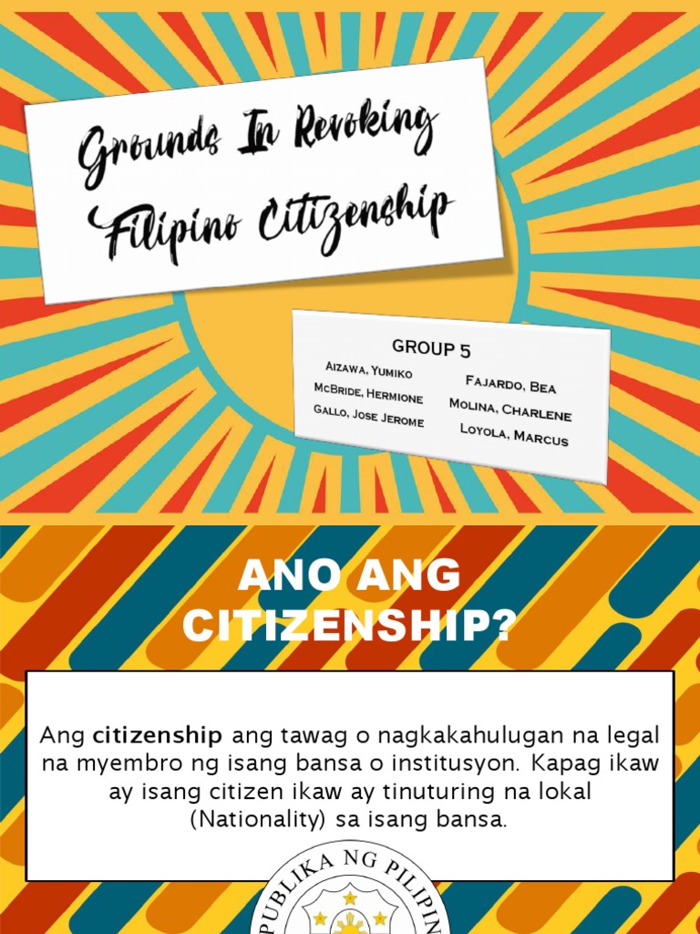 Philippine Citizenship and Naturalization Guide | PDF | Naturalization ...