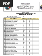 Multiplication Window Card Pre Test | PDF