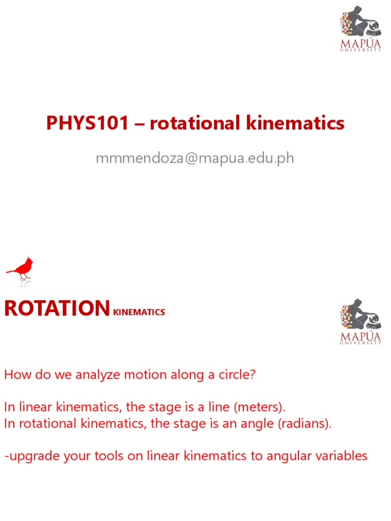 Rotational Kinematics | PDF | Rotation Around A Fixed Axis | Kinematics