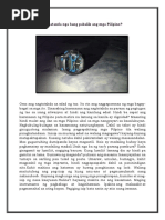 Photo Essay - Tagalog | PDF