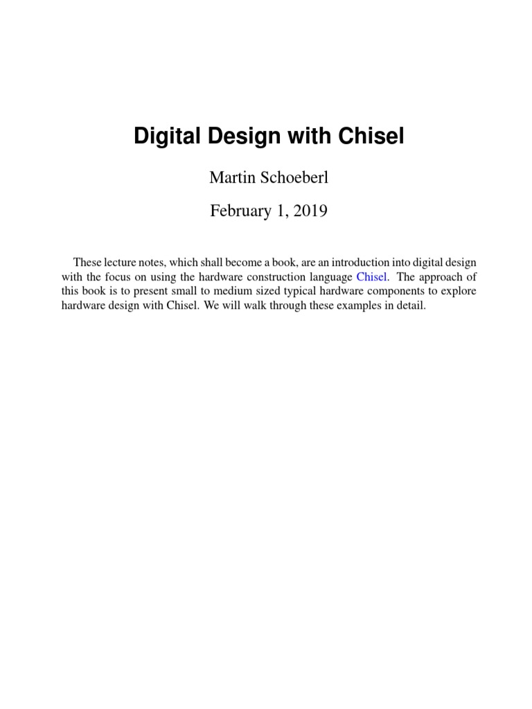 Chisel Book | PDF | Boolean Data Type | Integer (Computer Science)
