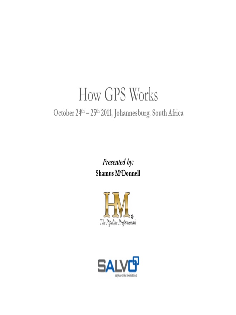 Day 1 - 5 - How GPS Works PDF | PDF | Global Positioning System | Geodesy