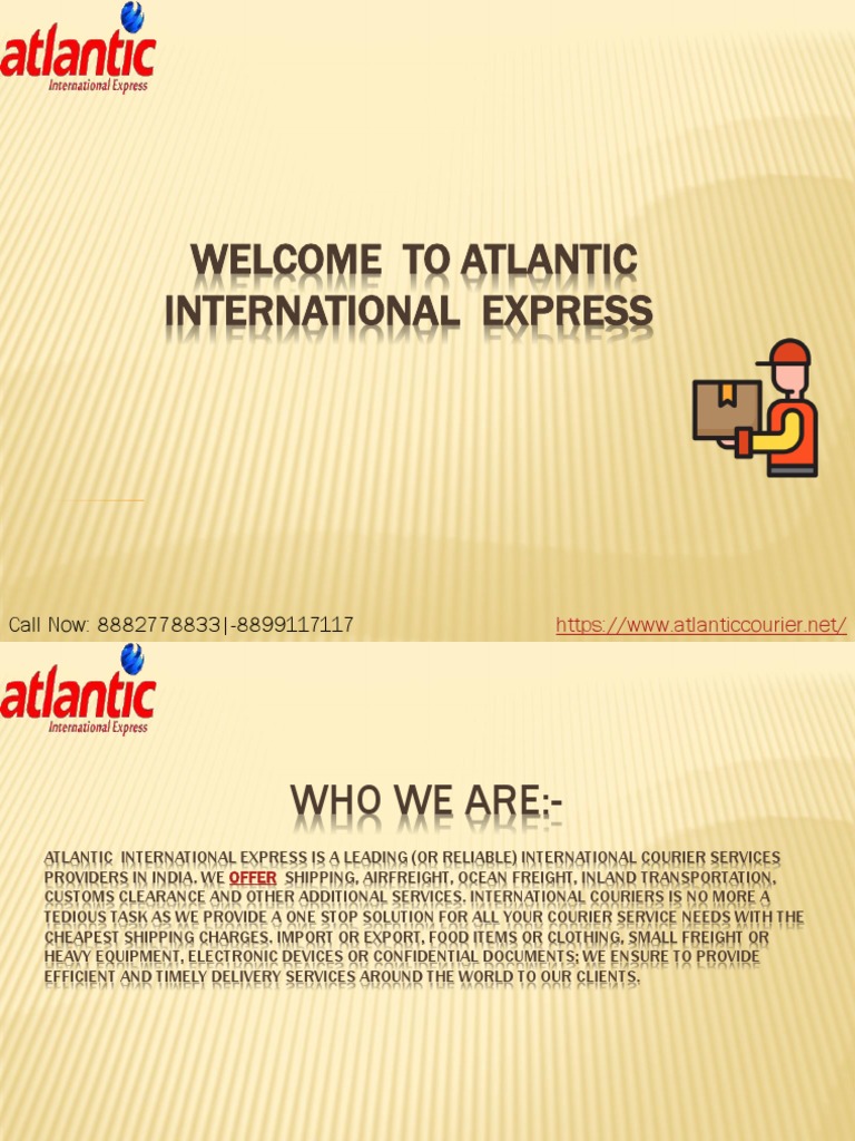 Atlantic International Express | PDF | Courier | Cargo