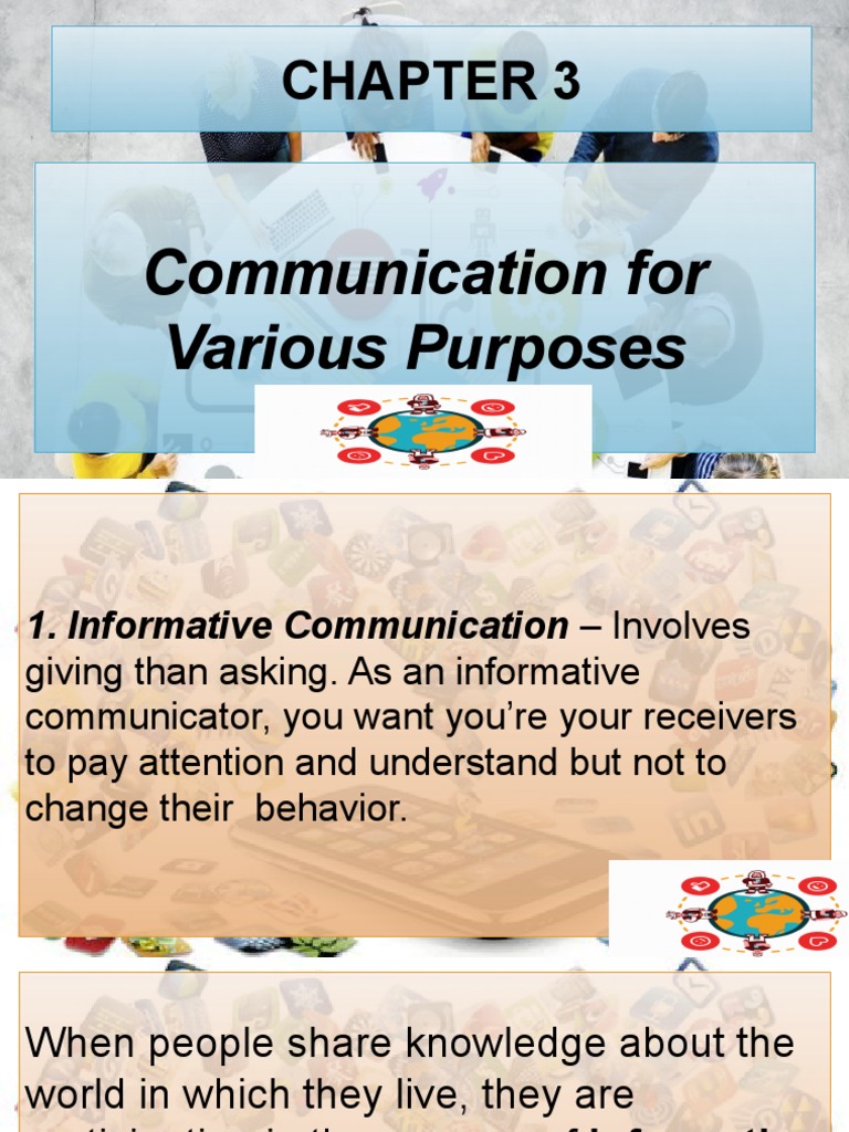 Communication Purposes Explained | PDF | Fallacy | Argument