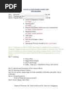 ALUMNI Homecoming Programme Script | PDF | Entertainment (General)