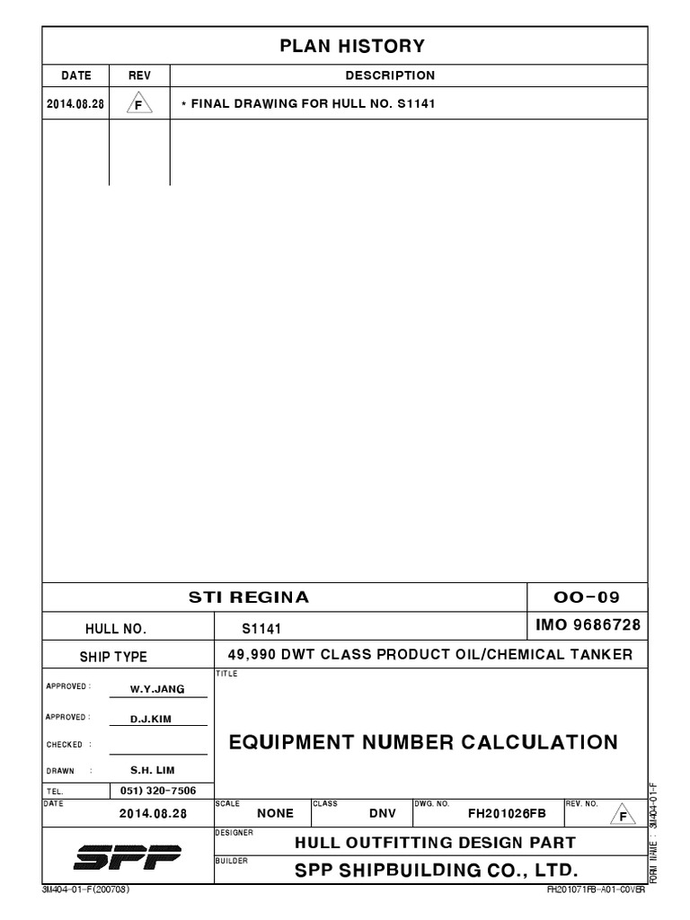 Equipment Number Calculation for Ship | PDF