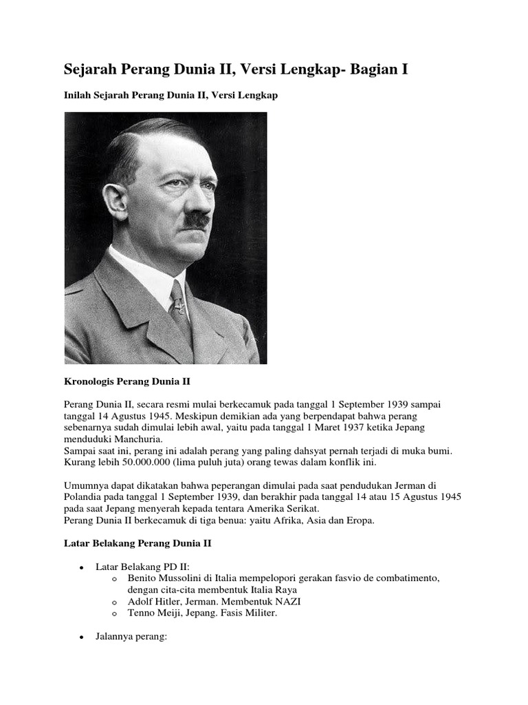 Sejarah Perang Dunia Ii Pdf