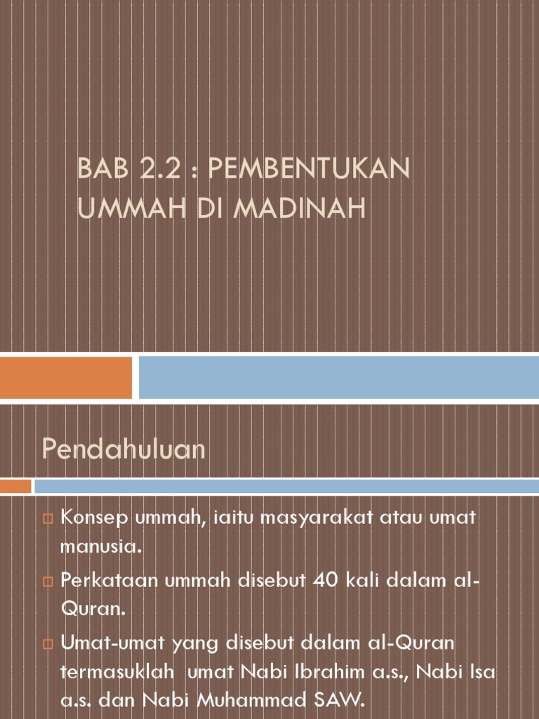 2.2 Konsep Ummah | PDF