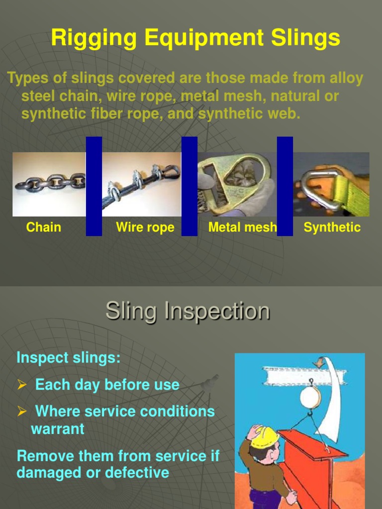 Presentation for rigging | Rope | Equipment