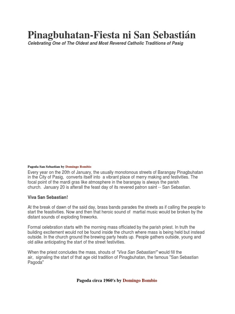 Pinagbuhatan HIstory | PDF | Manila | Philippines