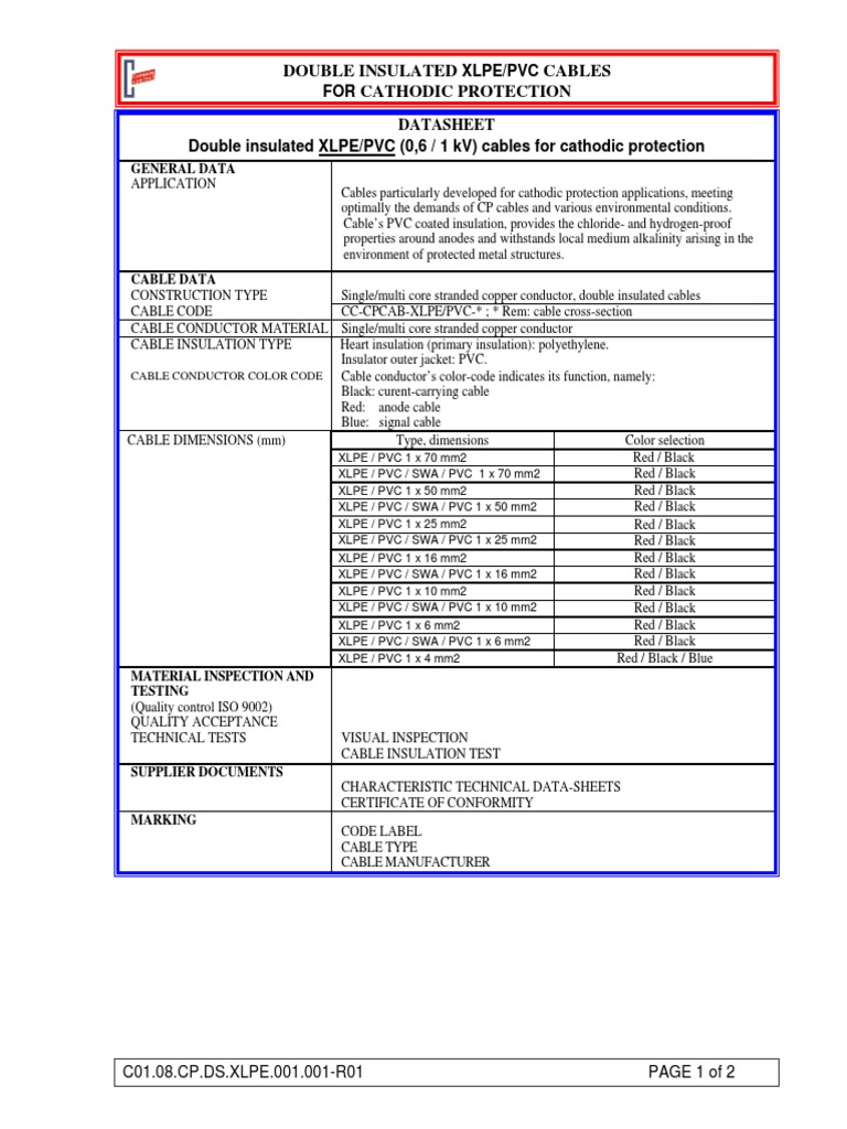 Xlpe Pvc Cable En Pdf Pdf Polyvinyl Chloride Insulator