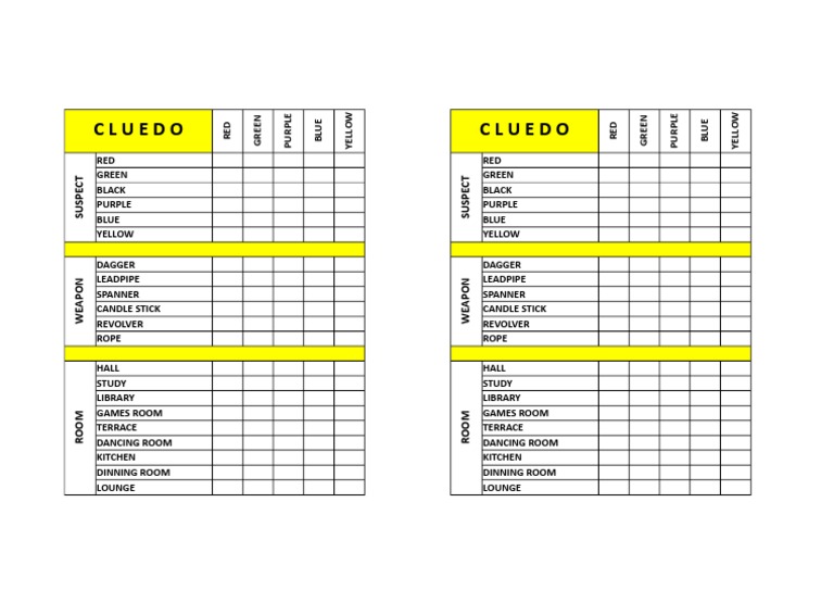 CLUEDO | PDF | Gambling Games | Video Games