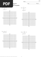 Systems of Inequalities HW Key | PDF | Mathematics | Mathematical Analysis