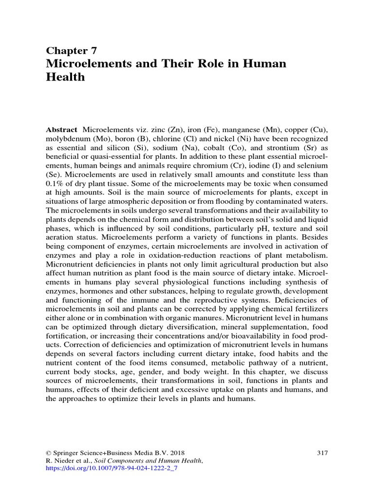 Microelemente | PDF | Soil | Boron