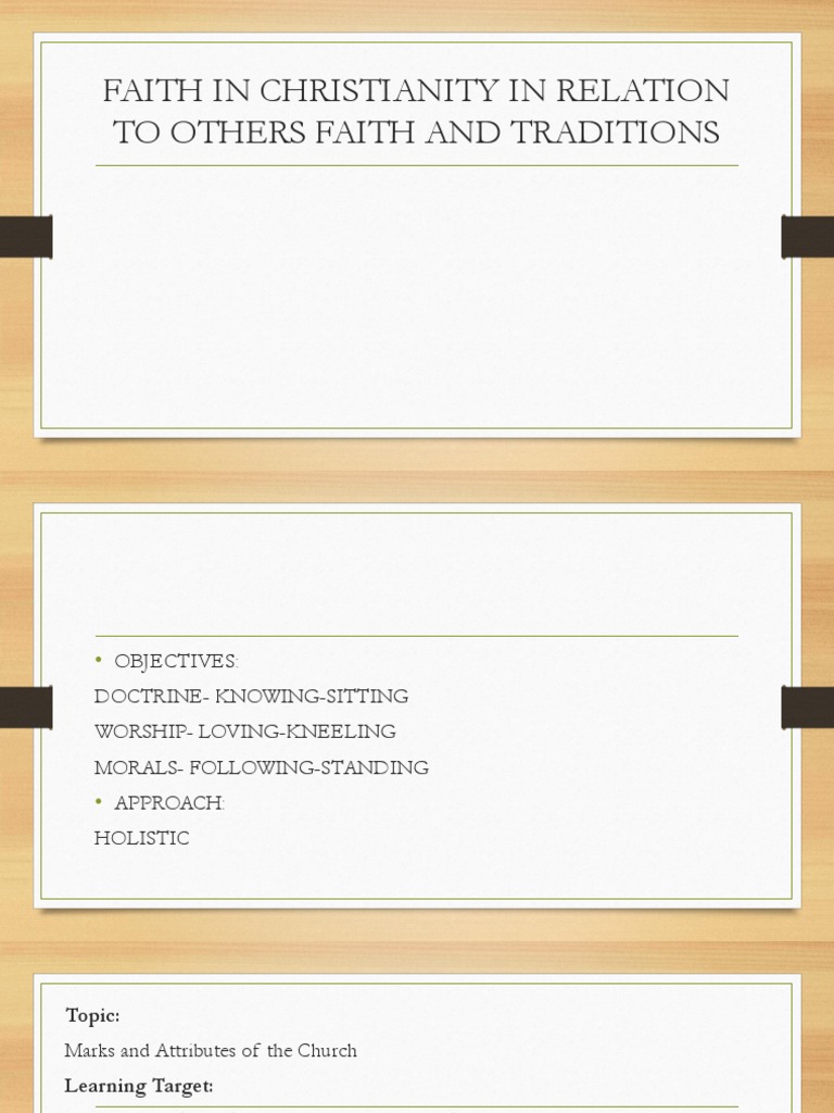 Faith in Christianity in Relation To Others Faith | PDF | Religious ...