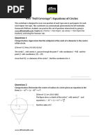 Circular Measure Questions | PDF | Circle | Area