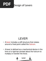 Lever Design and Fulcrum Mechanics | PDF | Lever | Stress (Mechanics)