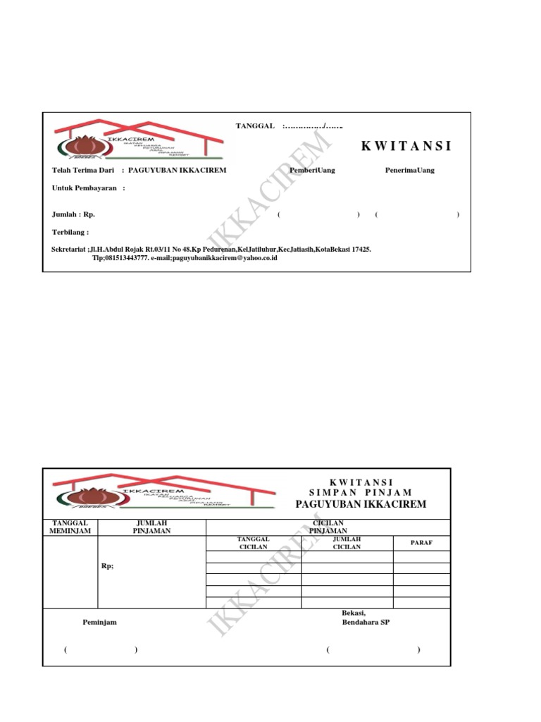 Sampel Kwitansi | PDF
