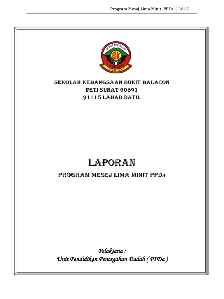 Laporan Mesej 5 Minit PPDa 2018 | PDF
